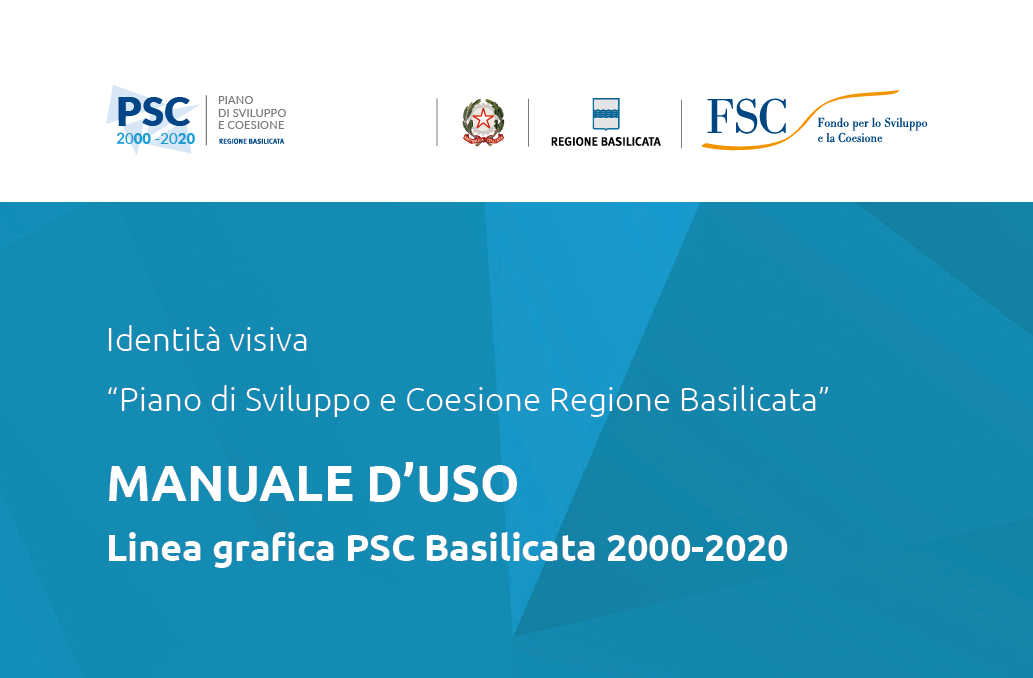 Approvato il manuale di linea grafica del PSC Basilicata | PSC 2000-2020